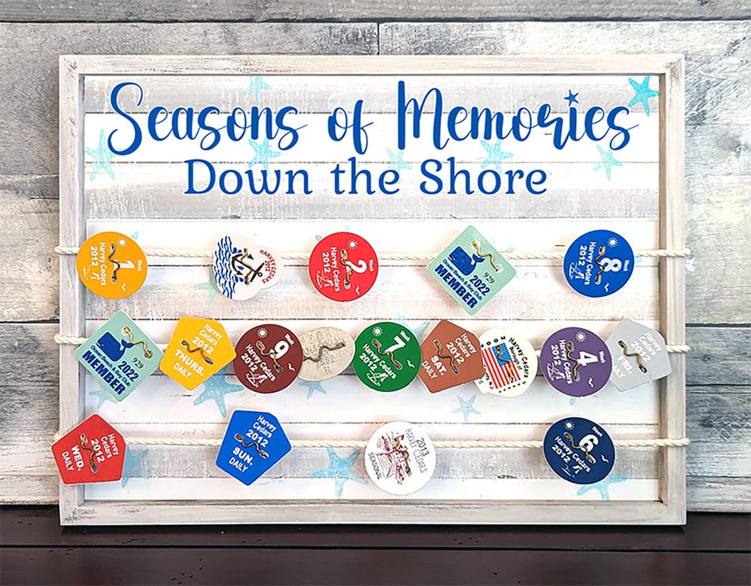 Beach Badge Display, Custom Beach Badge Holder, Beach Badge Sign ...