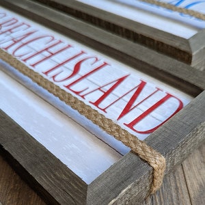 Beach Badge Collection Display With Custom Town, Beach Badge Holder, NJ ...