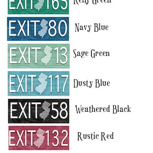 New Jersey Parkway Wood Exit Signs, NJ Exit Signs, Garden State Parkway ...
