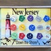 Beach Badge Holder, Jersey Shore Beach Badge Display, Down the Shore ...