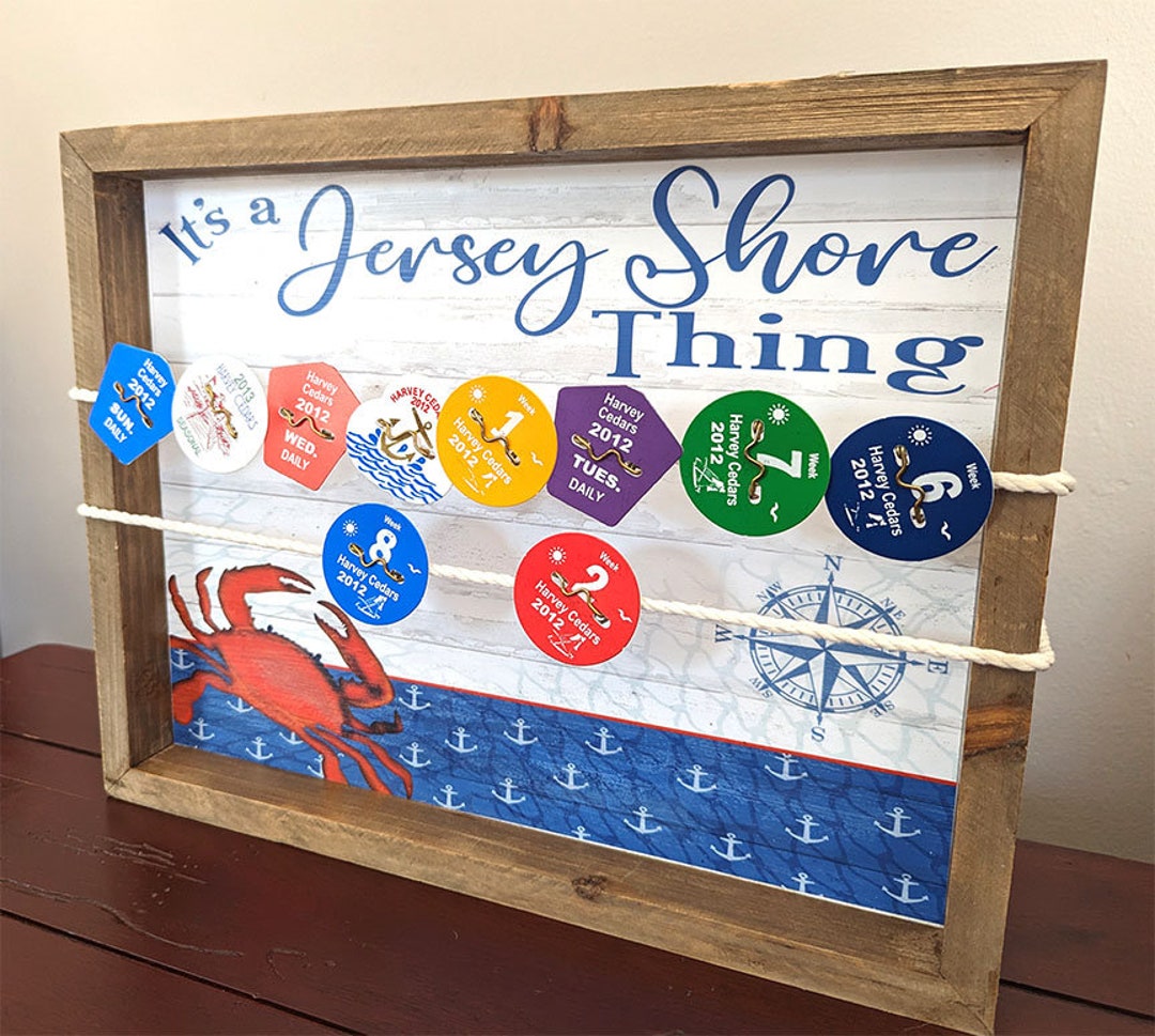 Beach Badge Holder, Beach Badge Display, Beach Badge Collection Display ...