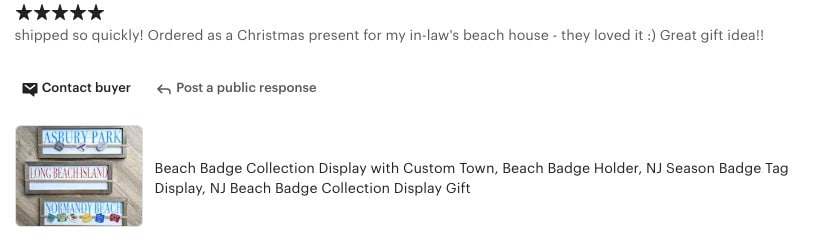 Beach Badge Collection Display With Custom Town, Beach Badge Holder, NJ ...