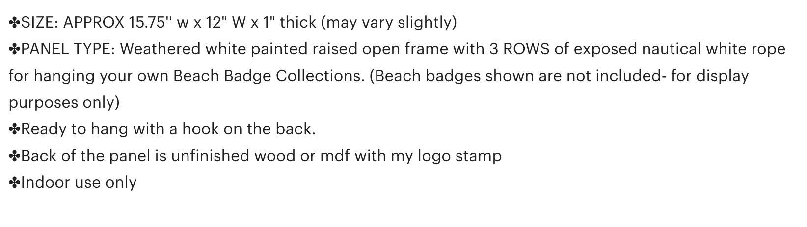 Beach Badge Display, Custom Beach Badge Holder, Beach Badge Sign ...