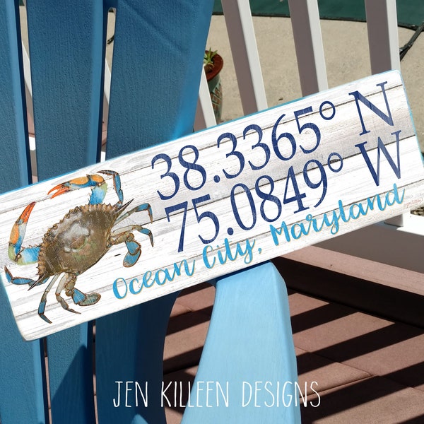 City Coordinates Sign - Etsy