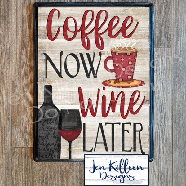 Coffee and Wine Sign - Etsy