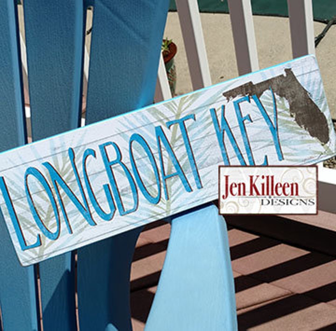 Longboat Key Florida Sign Siesta Key Fl Sign Custom Florida - Etsy