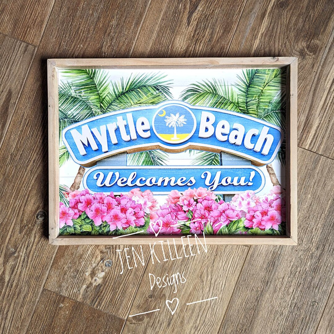 Myrtle Beach Sign, Myrtle Beach Wall Art, South Carolina Decor, Myrtle ...