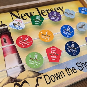 Beach Badge Holder, Jersey Shore Beach Badge Display, Down the Shore ...