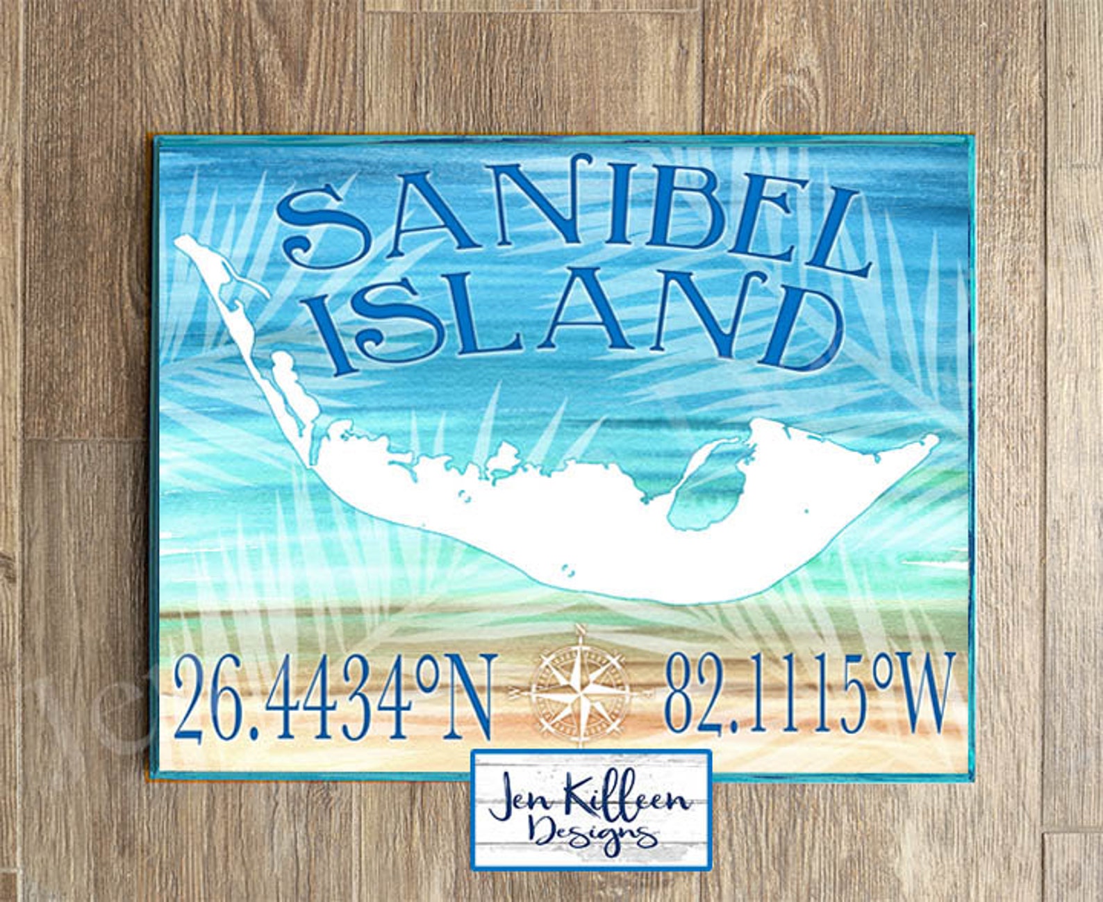 Sanibel Island Art Sanibel Island Map Sanibel Map Gifts - Etsy