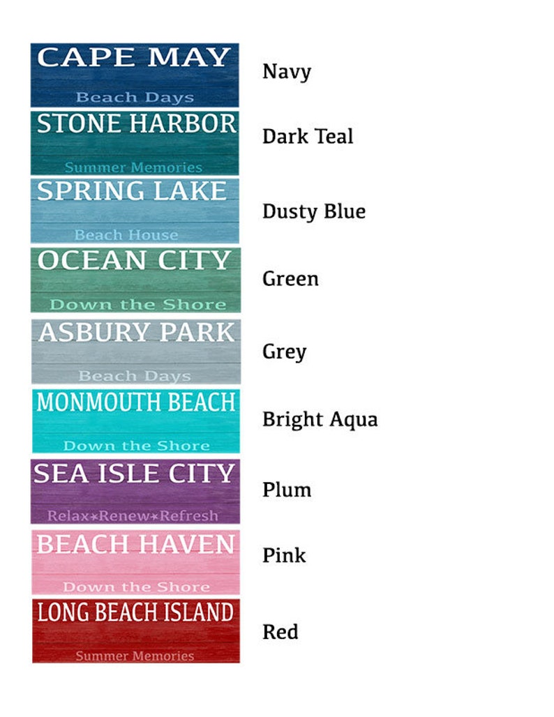 Beach Badge Holder With Custom Town, 15" Beach Badge Collection Holder ...