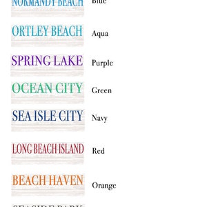 Beach Badge Collection Display With Custom Town, Beach Badge Holder, NJ ...