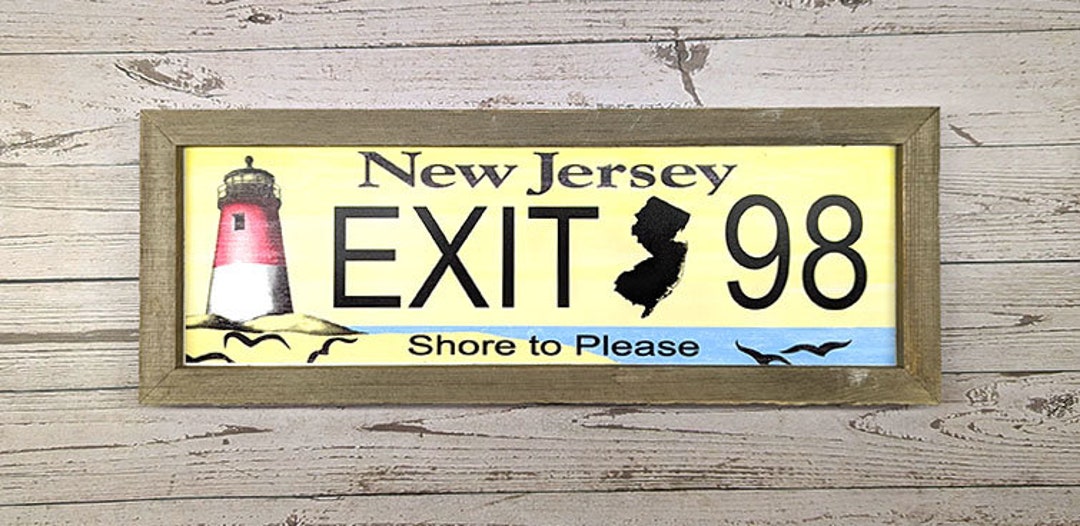 New Jersey Parkway Wood Exit Signs, NJ Exit Signs, Garden State Parkway ...