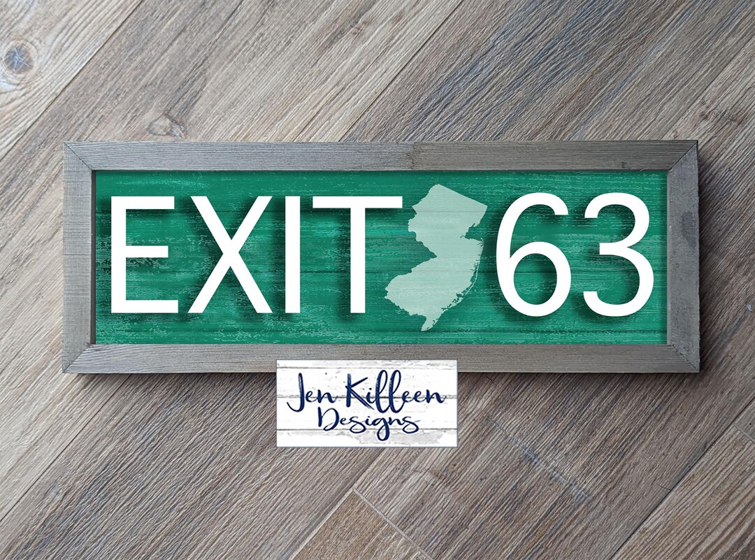 New Jersey Parkway Exit Signs, NJ Exit Signs, Garden State Parkway, New ...
