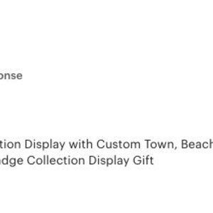 Beach Badge Collection Display With Custom Town, Beach Badge Holder, NJ ...