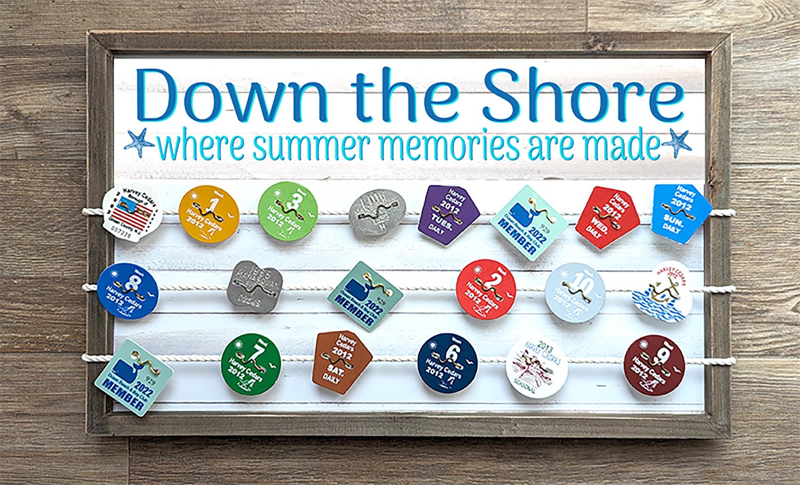 Beach Badge Holder, Down the Shore, Beach Badge Display, NJ Season ...