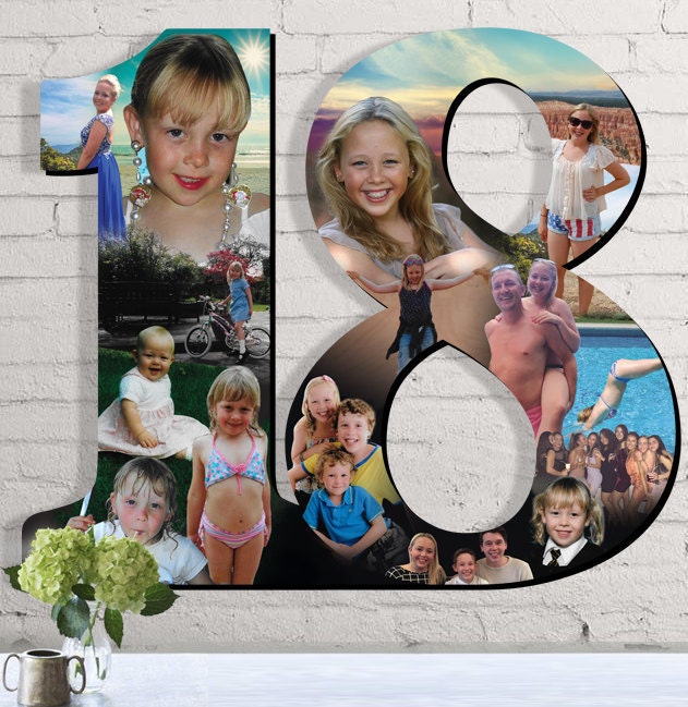 10th Birthday Custom Photo Collage Photo Gift Photo | Etsy
