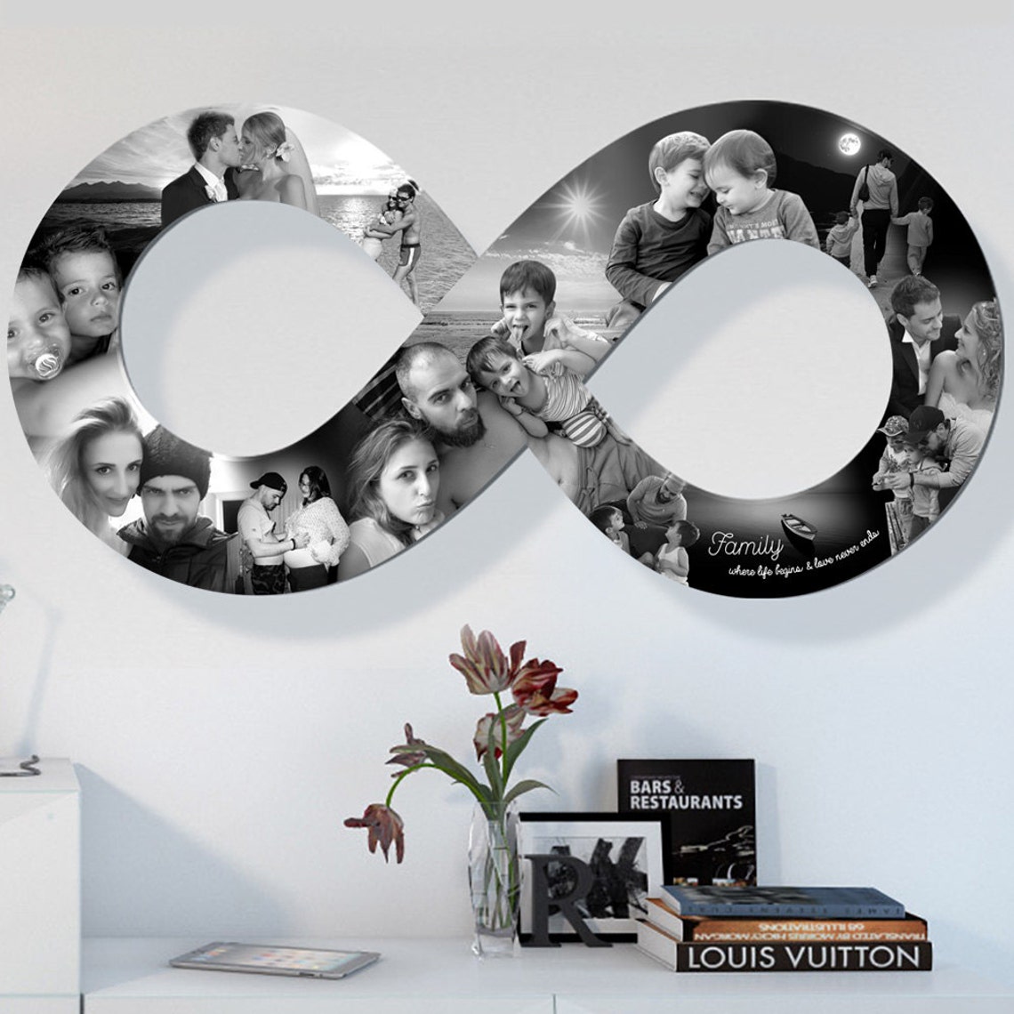 Infinity Parents Anniversary Custom Photo Collage Parent - Etsy