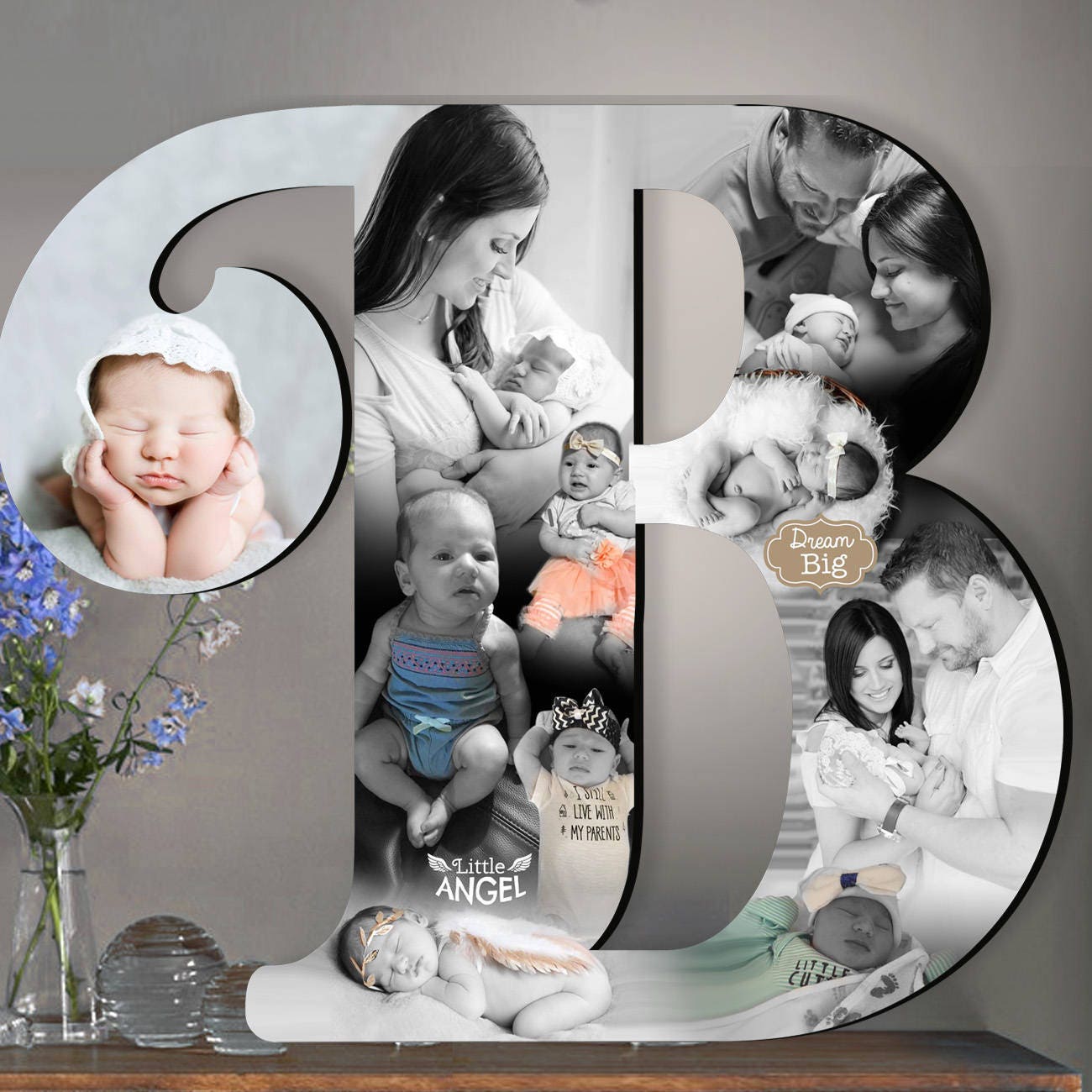 2nd Anniversary Gift, Wood Anniversary Gift, Personalized Wood Photo ...