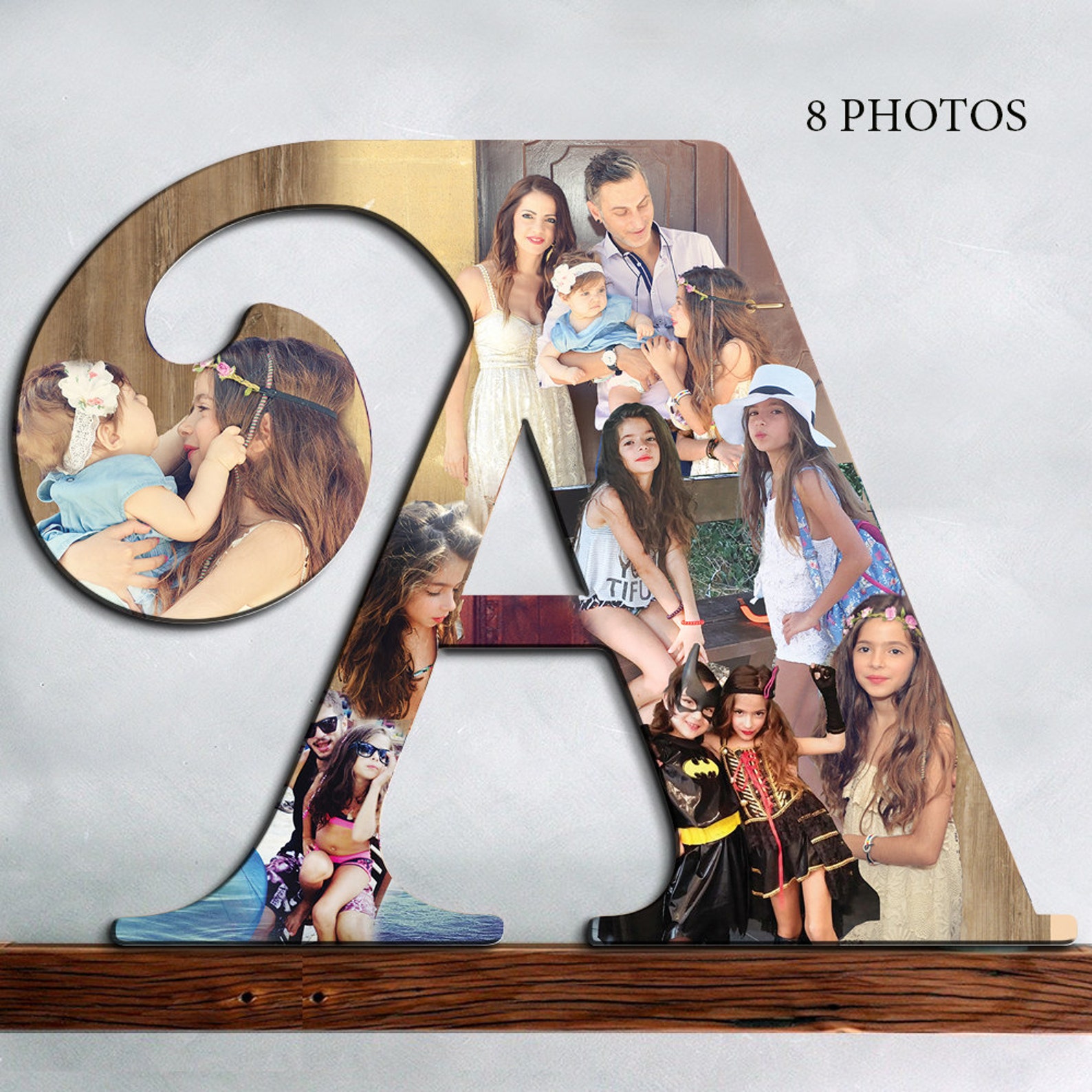 Custom Photo Collage Letter Friend Photo Holiday Collage - Etsy