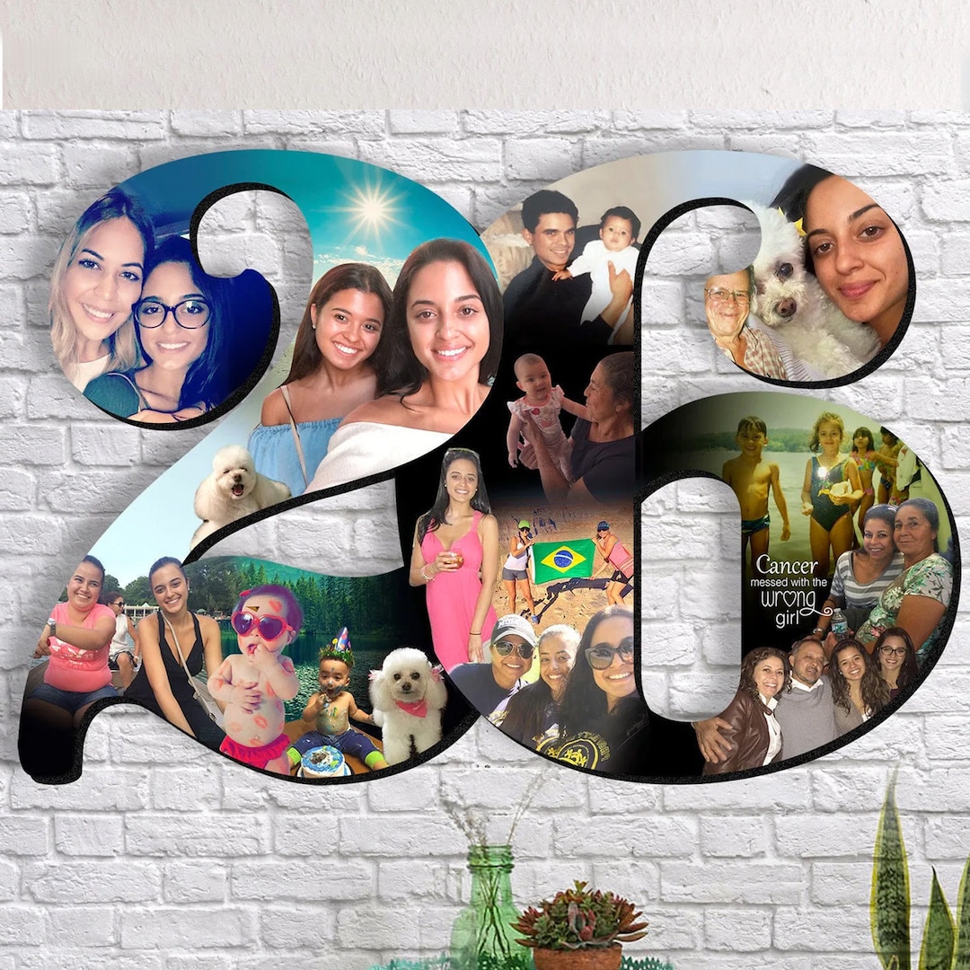 26th Birthday, Custom Photo Collage, Birthday Photo Gifts, Photo ...