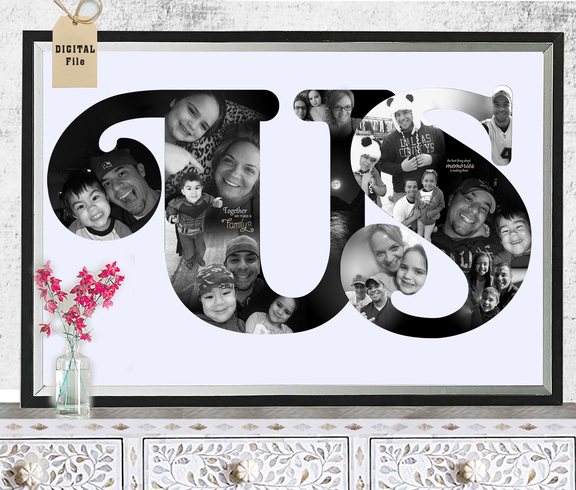 Custom Family Photo Collage Personalized Picture Collage - Etsy