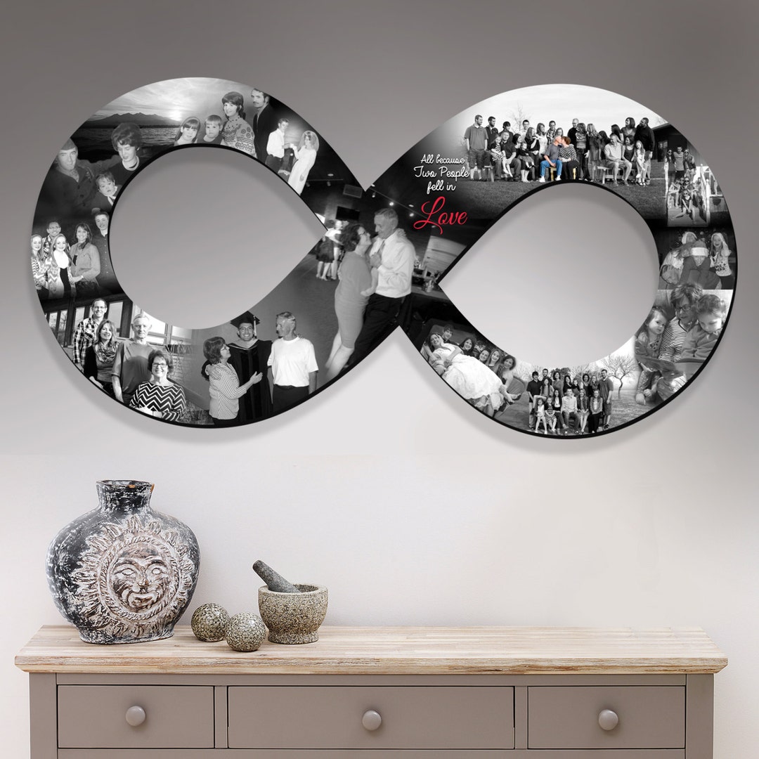 Infinity, Parents Anniversary, Custom Photo Collage, Parent Wedding ...