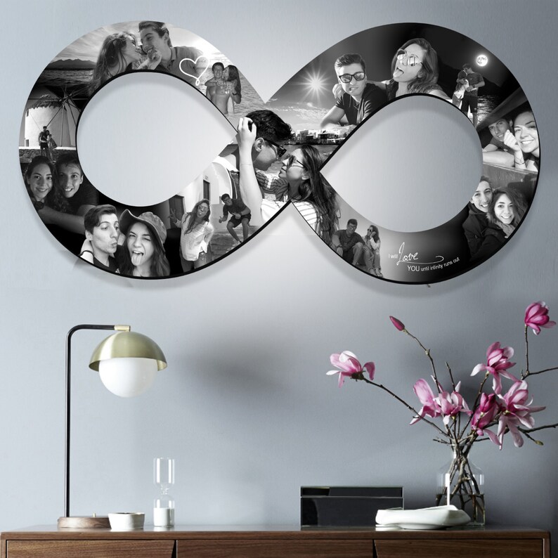 Infinity Custom Photo Collage Wife Photo Gift Family - Etsy