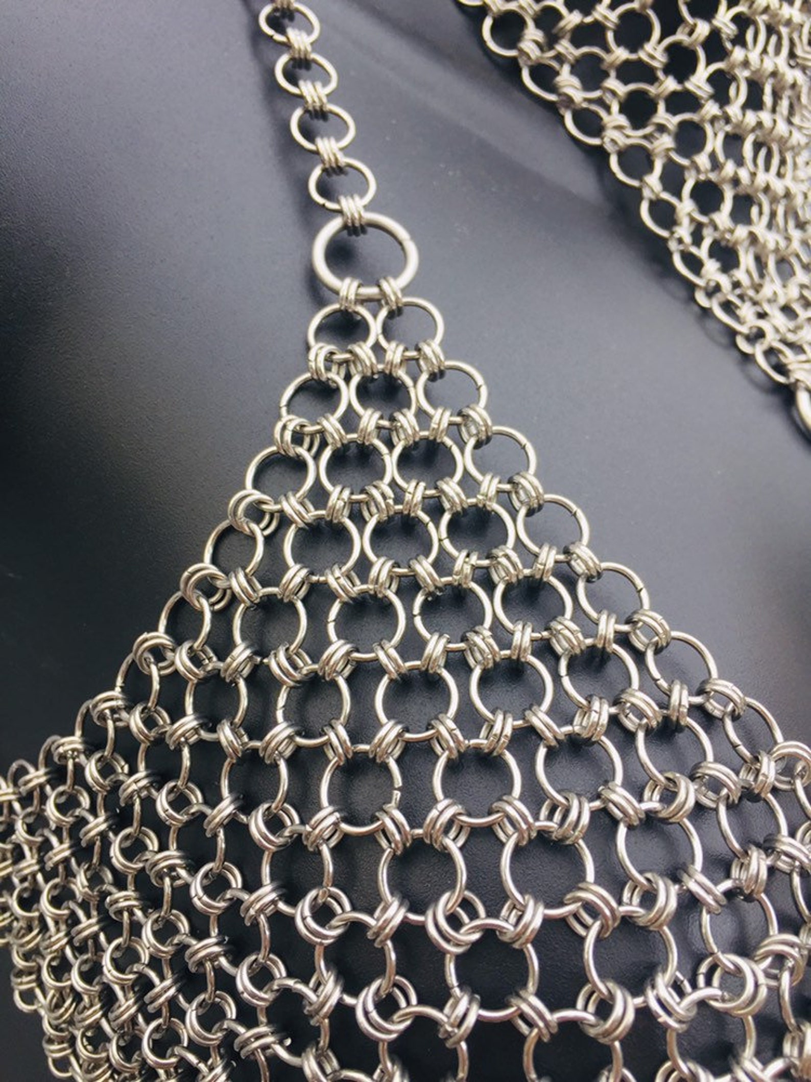 Halter Top Chainmail Stainless Steel - Etsy