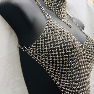 Halter Top Chainmail Stainless Steel - Etsy
