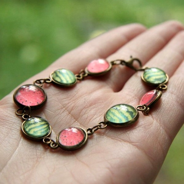 Watermelon Bracelet - Etsy