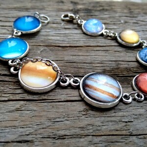 Planet Bracelet, Bracelet With Planets, Solar System Bracelet, Solar ...