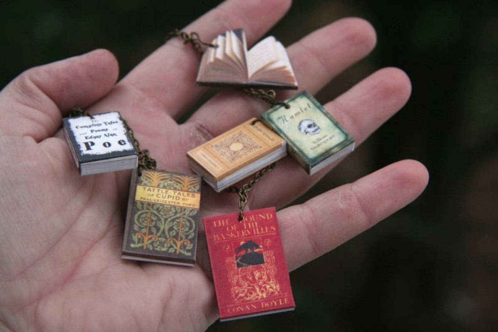 Miniature Books Necklace Classic Novel Necklace Book | Etsy