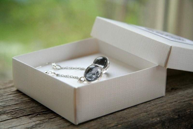 Moon Phases Earrins, Moon on a Chain, Moon Earrings, Galaxy Earrings ...