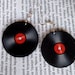 Vinyl Record Earrings, Vinyl Decoupage Earrings, Retro Earrings ...