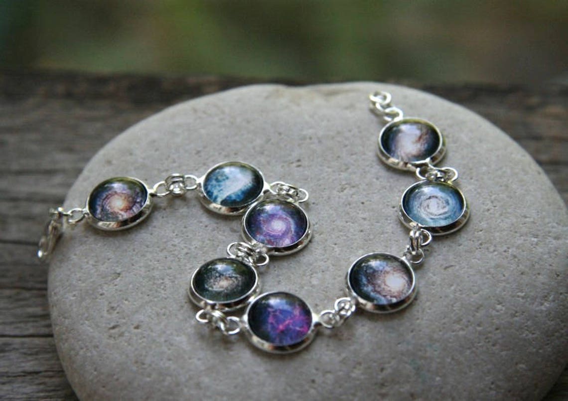 Galaxy Bracelet Galaxy Jewelry Nebula Bracelet Stars | Etsy