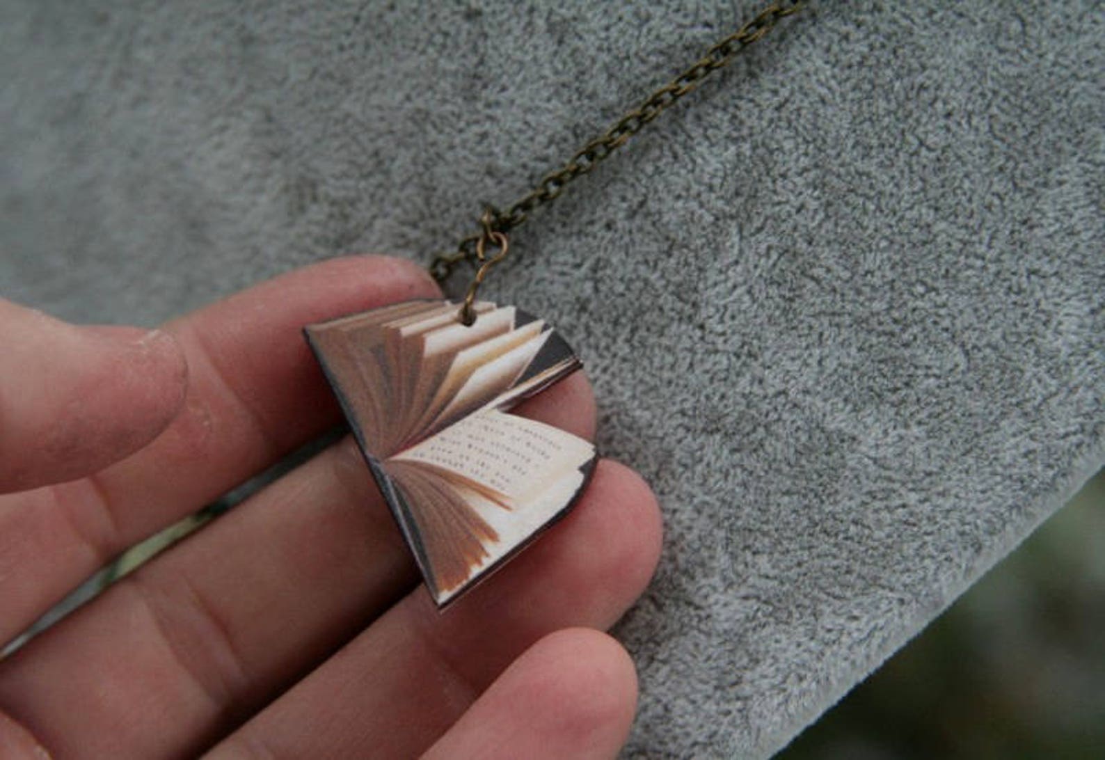 Miniature Books Necklace Classic Novel Necklace Book | Etsy