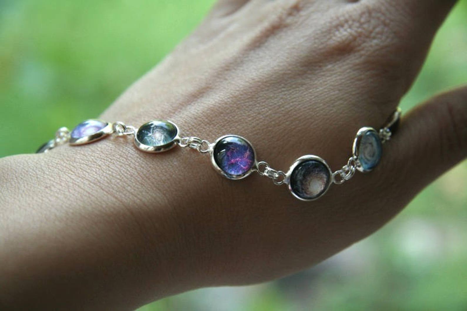 Galaxy Bracelet, Galaxy Jewelry, Nebula Bracelet, Stars Bracelet ...