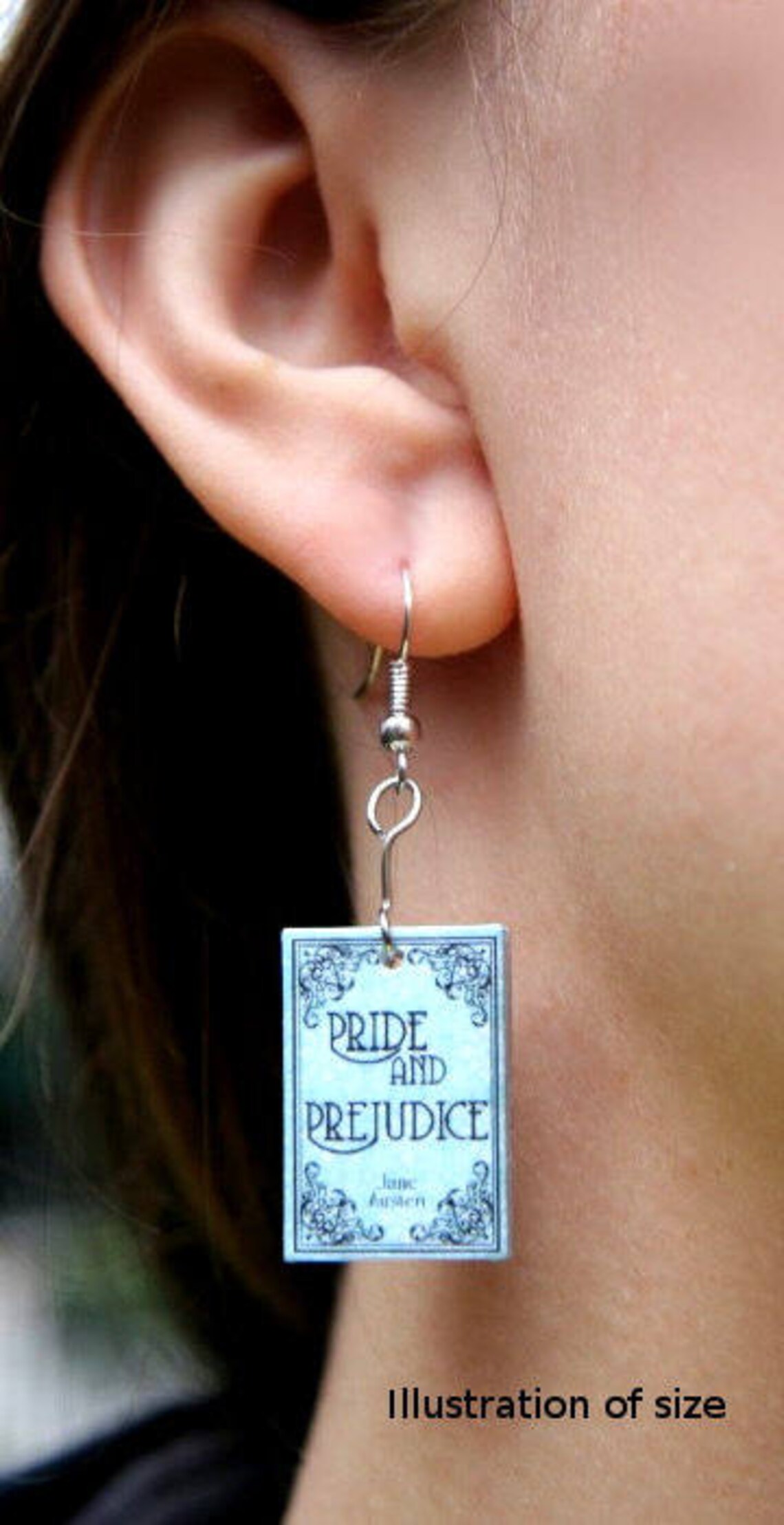 Miniature Book Earrings Classic Novel Earrings Book Jewelry - Etsy