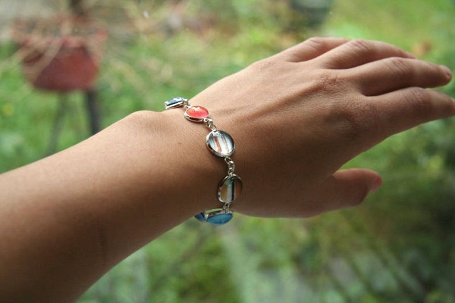 Planet bracelet bracelet with planets solar system bracelet | Etsy