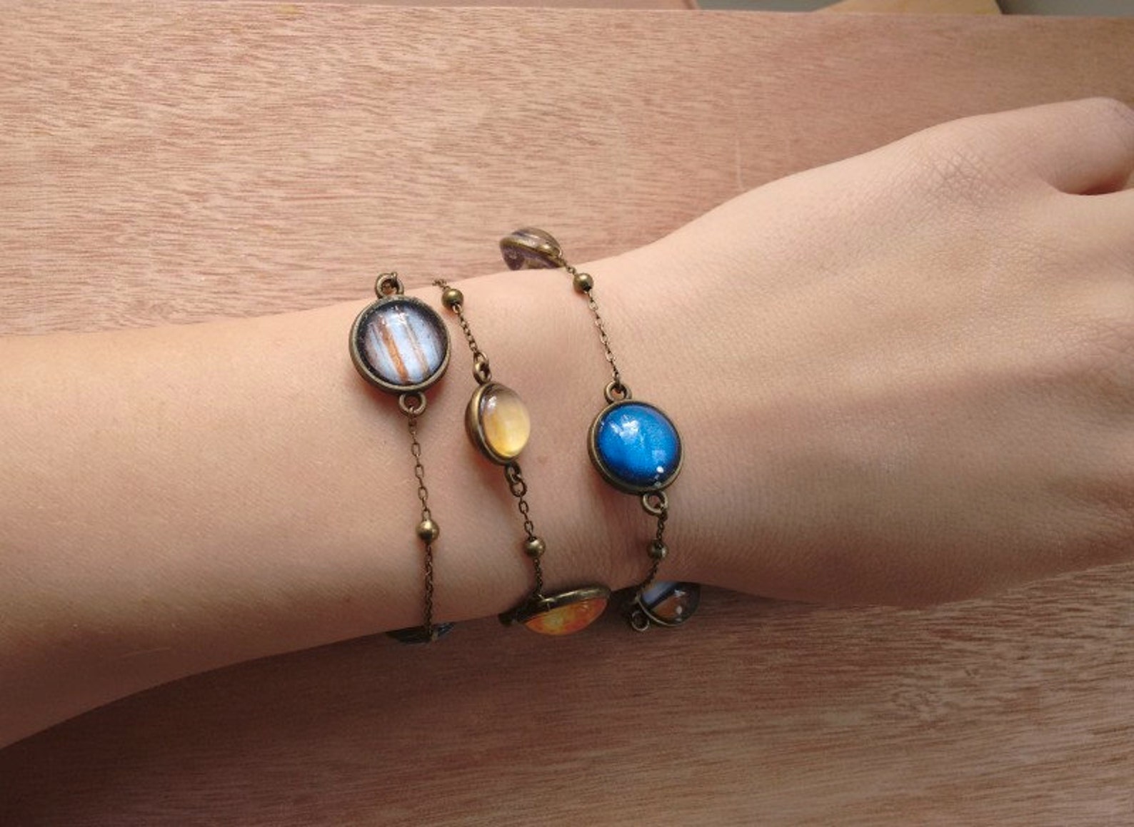 Planet Necklace Necklace With Planets Solar System Necklace - Etsy