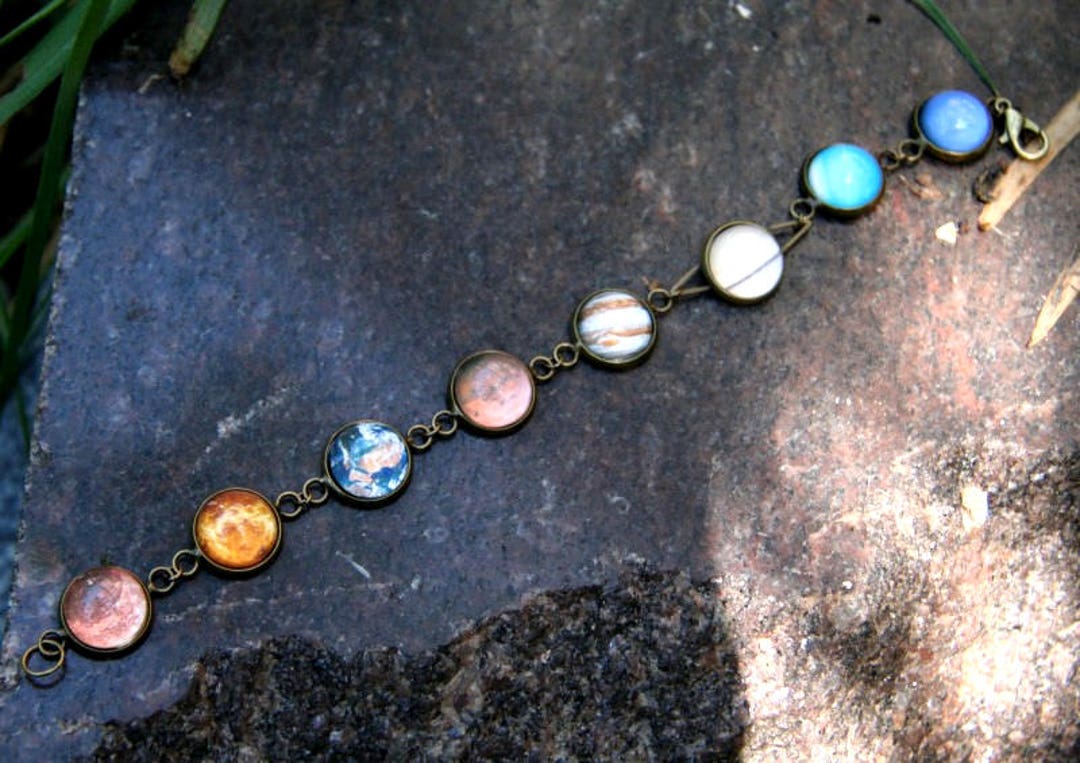 Planet Bracelet, Bracelet With Planets, Solar System Bracelet, Solar ...