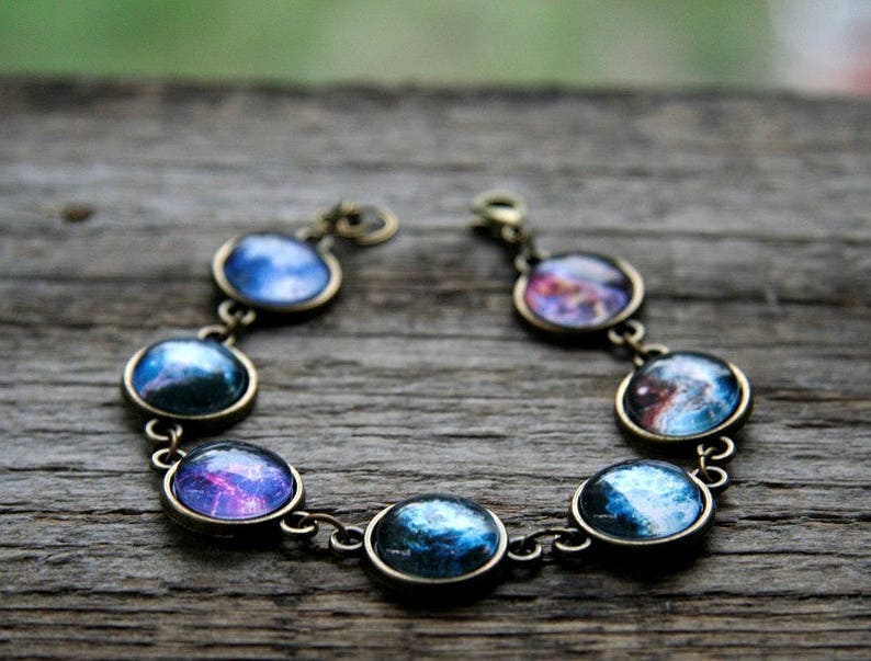 Galaxy Bracelet, Galaxy Jewelry, Nebula Bracelet, Stars Bracelet ...