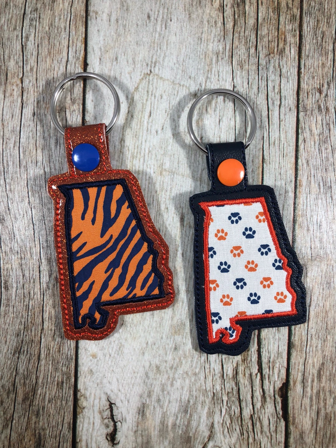 Alabama Keychain, Tigers Keychain, Alabama, Friend Gift, Paw Print ...