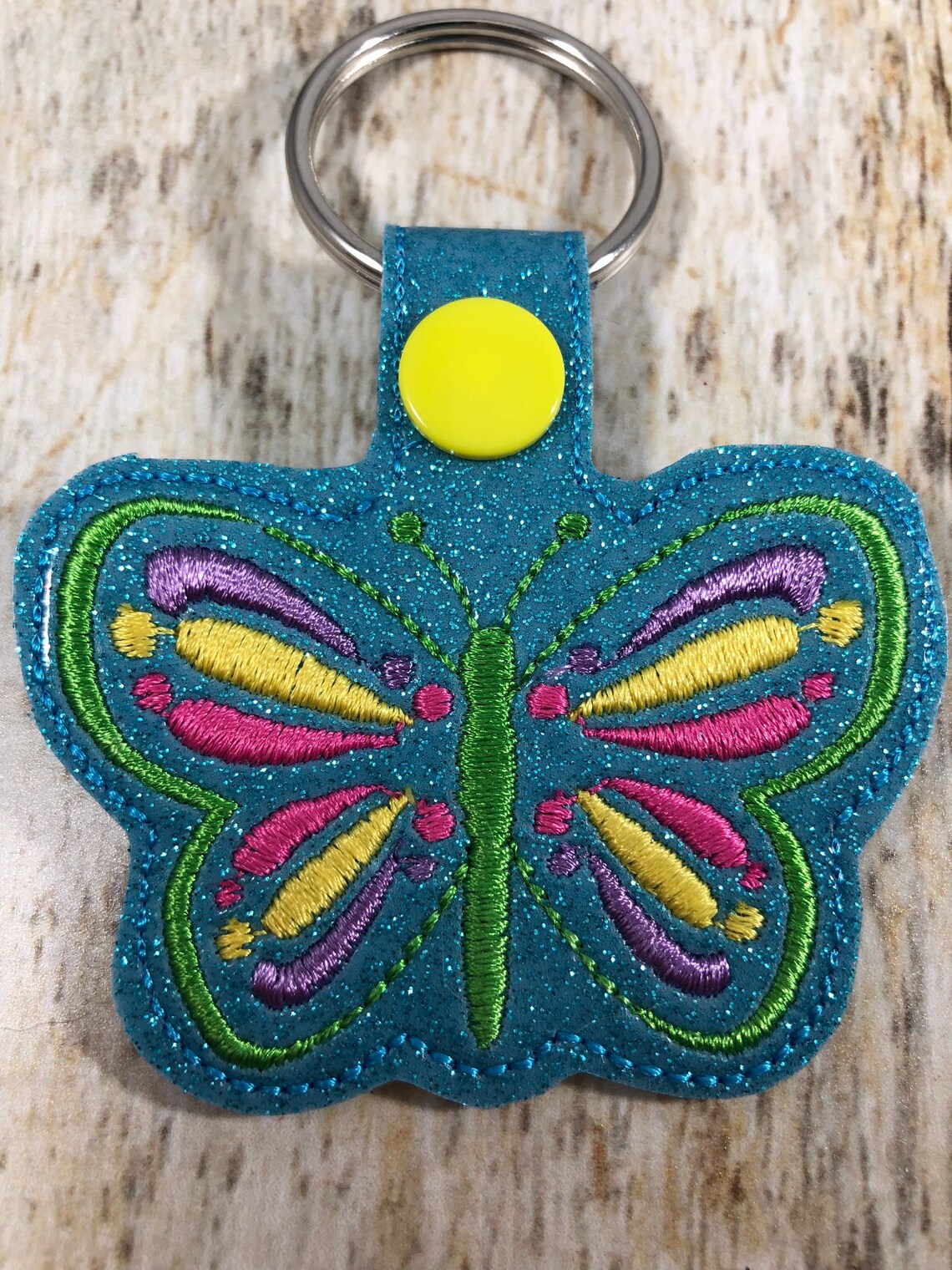Butterfly Keychain Butterfly Butterfly Keyfob Bookbag - Etsy