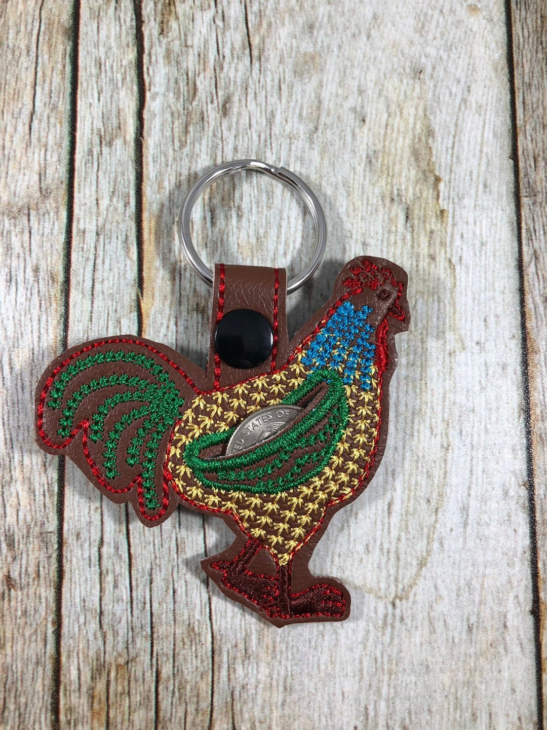 Rooster Gift, Rooster Keychain, Aldi Keychain, Quarter Keeper, Aldi ...