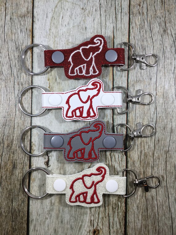 Alabama Roll Tide Alabama Keychain Key Fob Elephant - Etsy
