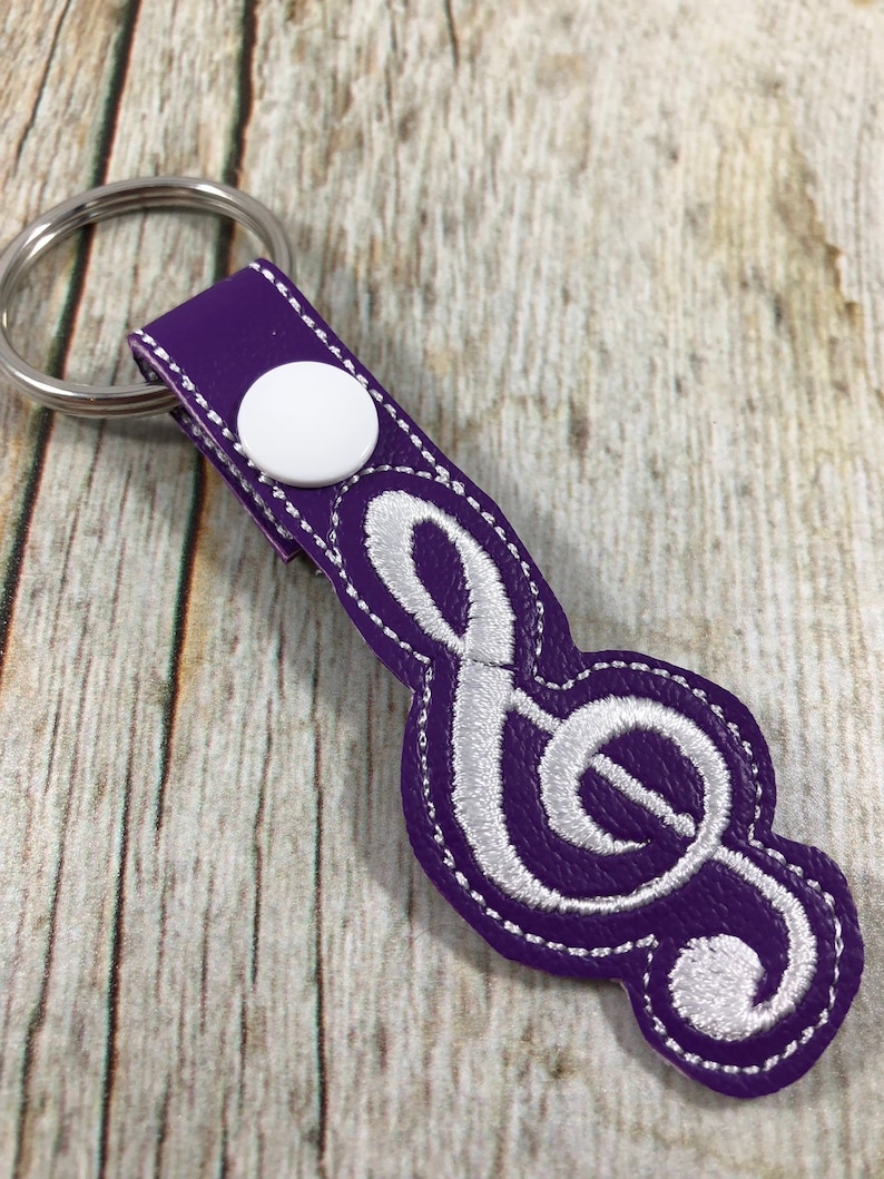 Octave Clef Keychain, Treble Clef, Band Keychain, Music Keychain, Band ...