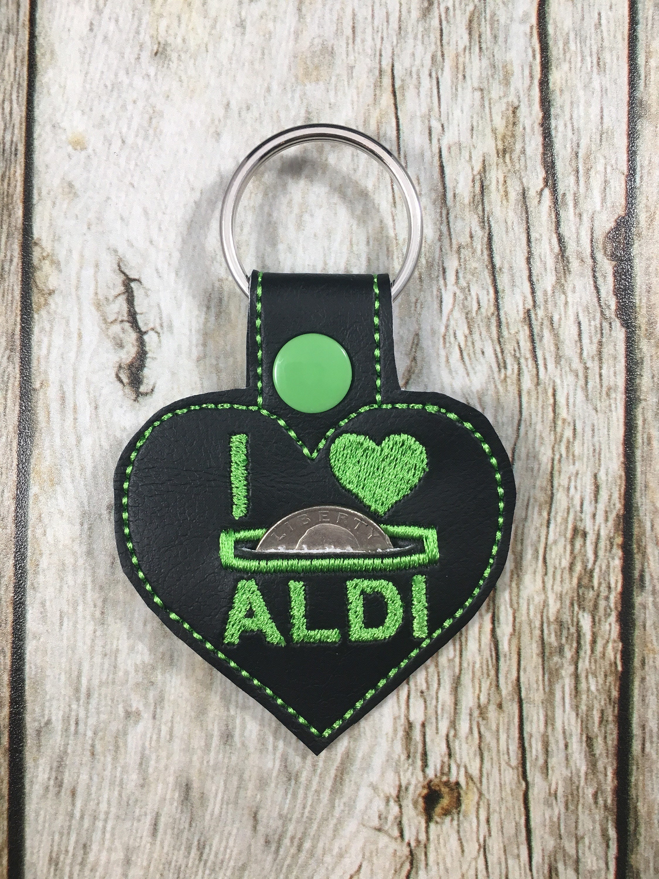 Aldi Key Fob Aldi Quarter Keeper Aldi Keychain Key Fob | Etsy