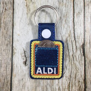 Aldi Keychain, Cart Key, Quarter Keeper, Aldi Quarter Holder, Cart ...