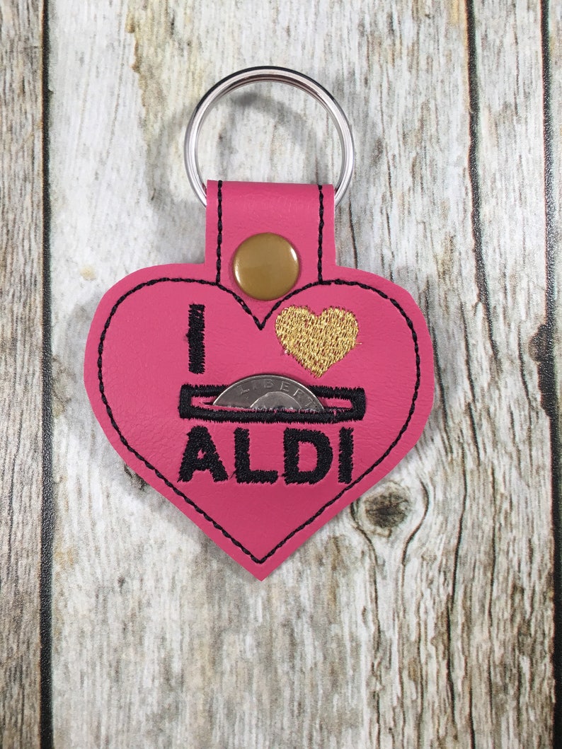 Aldi Quarter Keeper, Aldi Key Fob, Keychain, Key Fob, Birthday Present ...